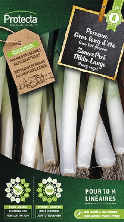 Groente zaden: Prei Zomer Dikke Lange - Junai.nl
