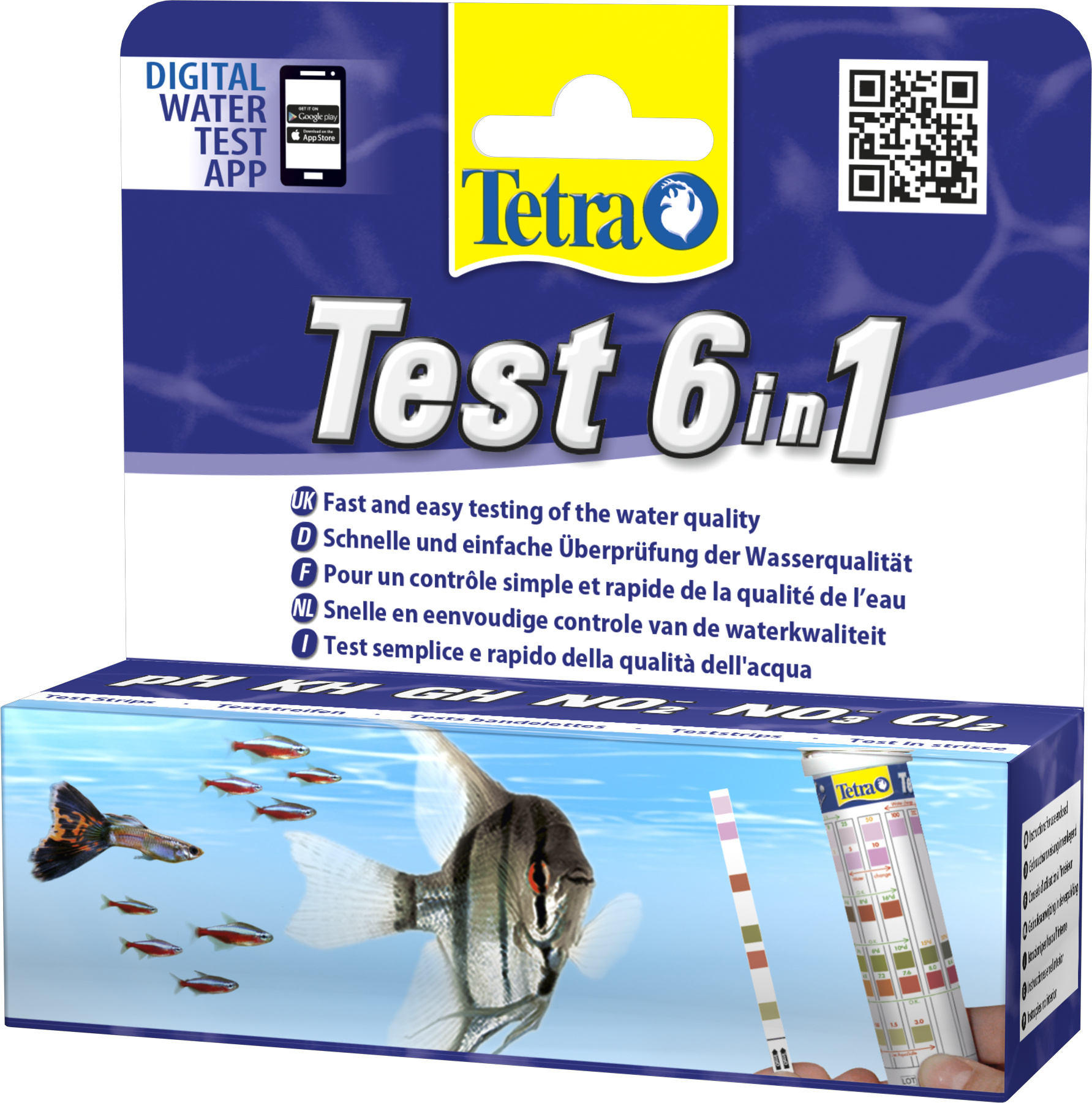 Tetra Test 6in1 25 strips - Junai.nl