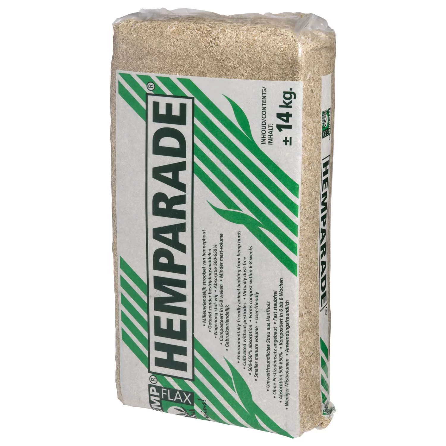 Hempflax Hemparade hennepstrooisel 14kg - Junai.nl