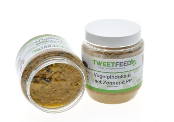 Tweetfeed Vogelpindakaas Zonnebloempitten 350 gram PP - Junai.nl