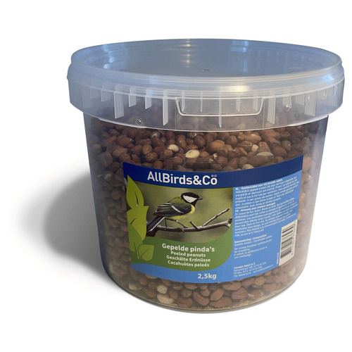 Gepelde pinda's in emmer 2,5kg - Junai.nl