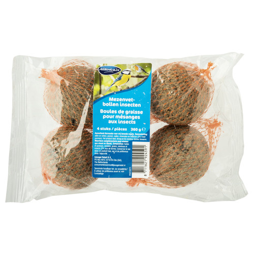 Mezenvetbollen met insecten 4 stuks á 90g - Junai.nl