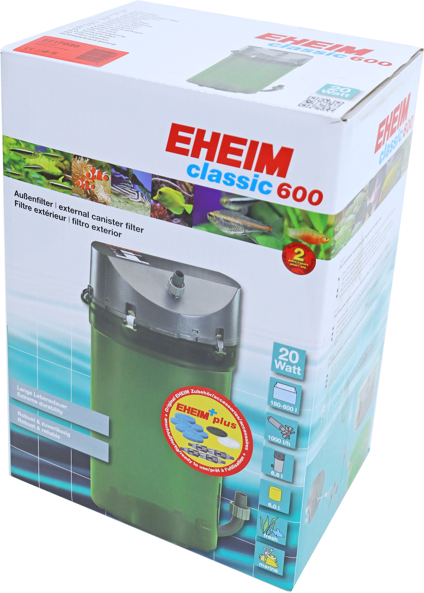 Eheim Filter Classic 600 Met Filtermassa - Junai.nl