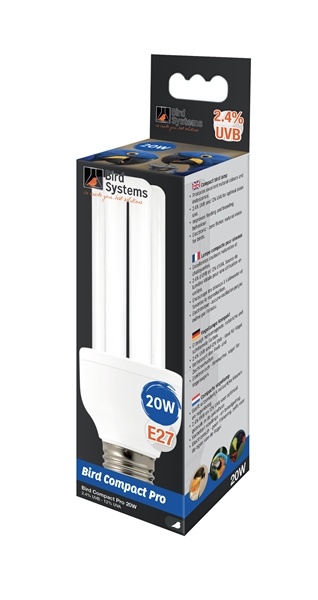 As Reptile Bird Compact Lamp Pro 2,4% UVB 20W - Junai.nl