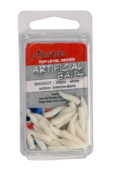 Albatros Top Level Artificial Maggot 30 stuks Wit - Junai.nl