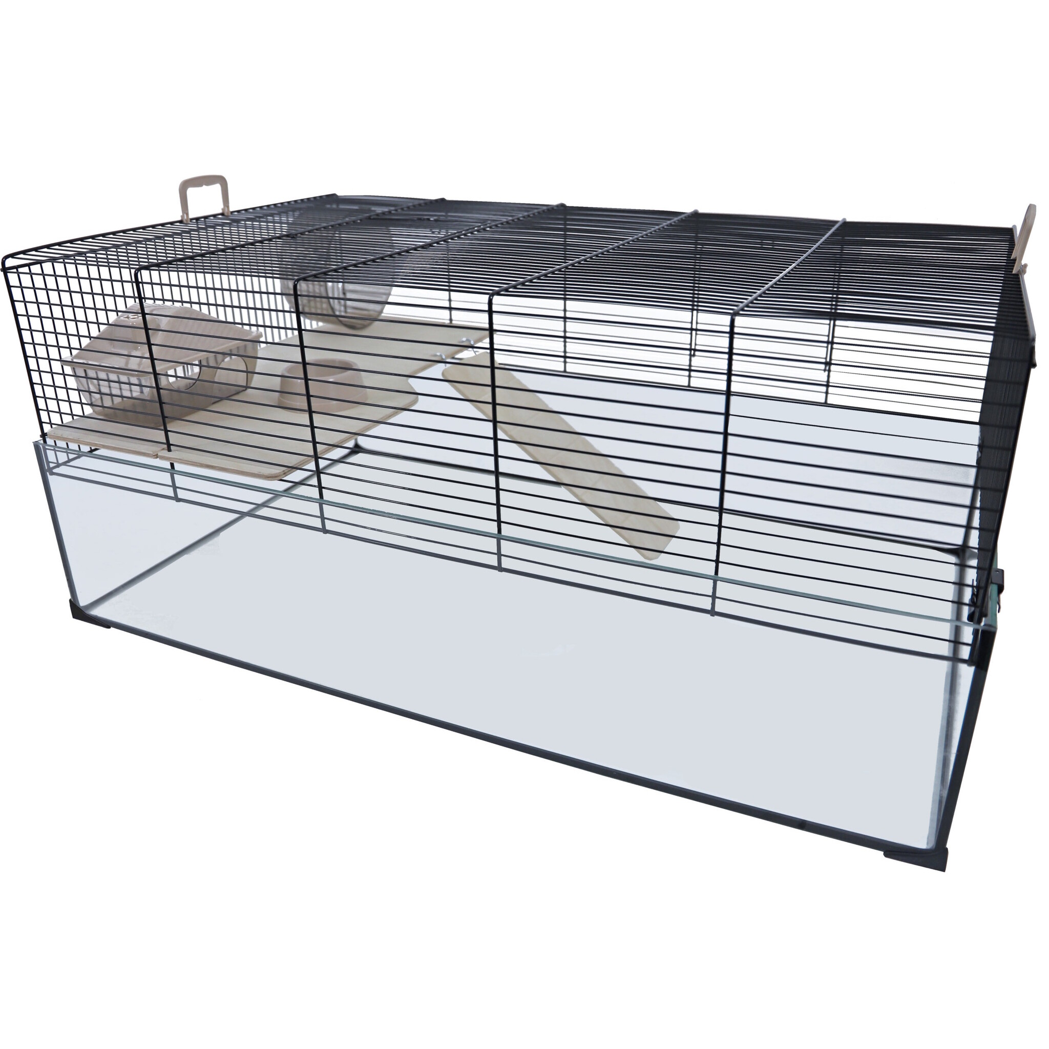 Interzoo Hamsterkooi Vision 78 Zwart - Junai.nl