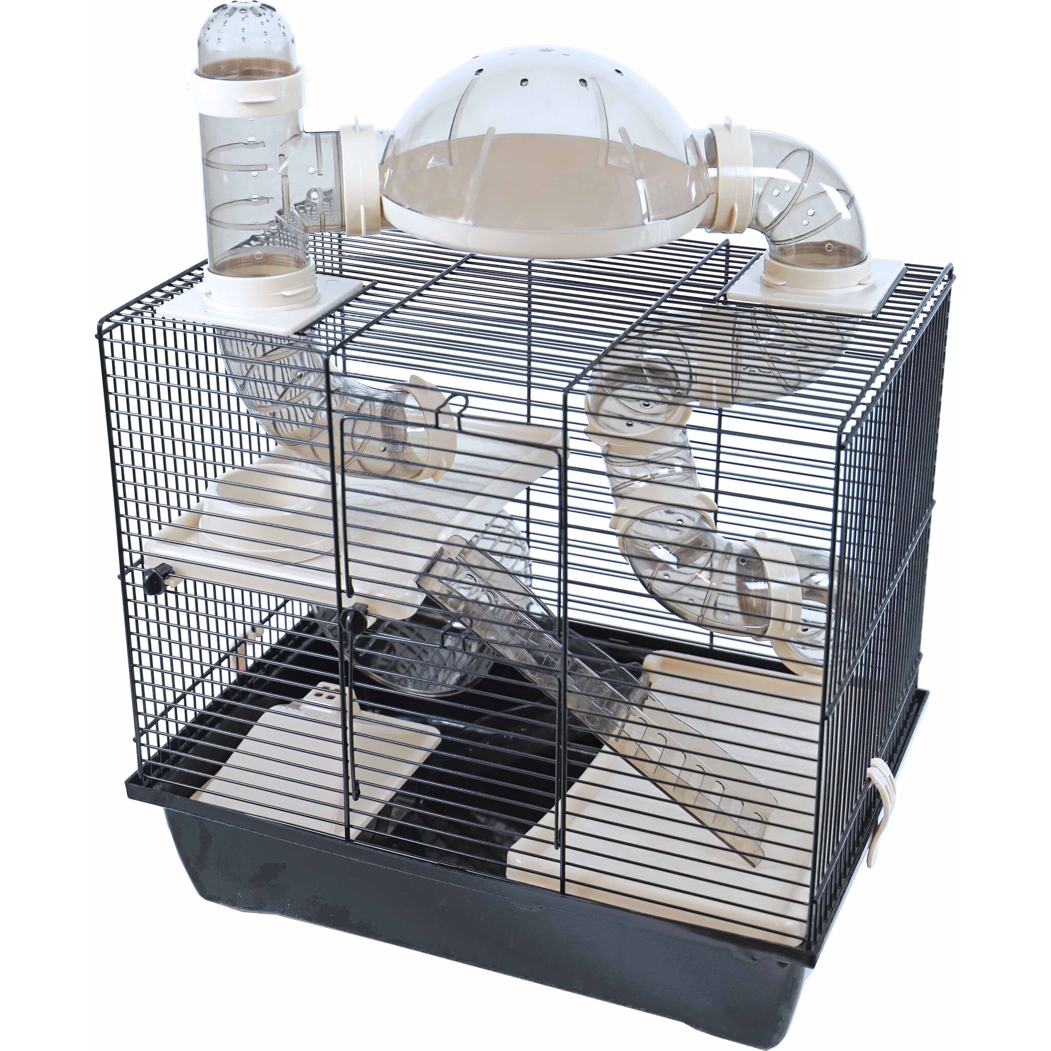 Interzoo Hamsterkooi Rocky Plus Zwart - Junai.nl