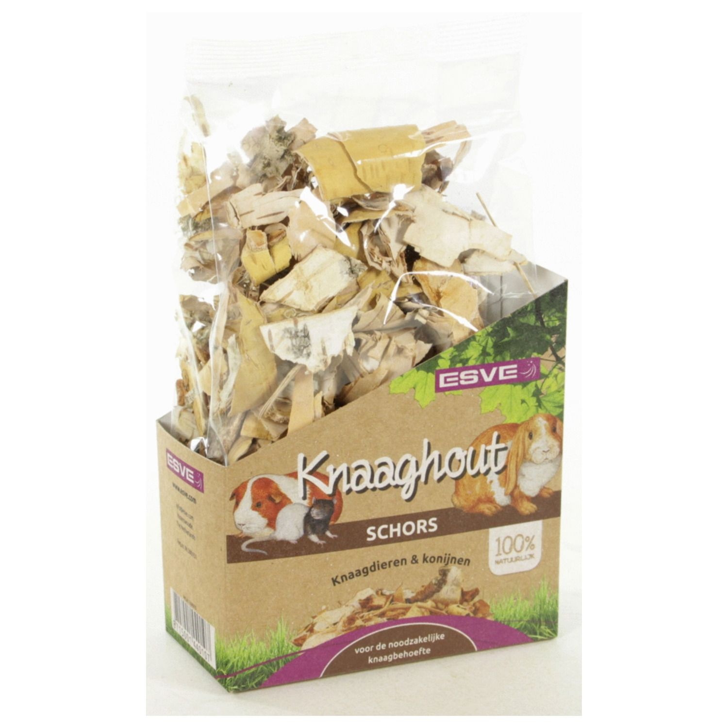 ESVE Knaaghout Schors Konijn en Knaagdier 100 Gram - Junai.nl