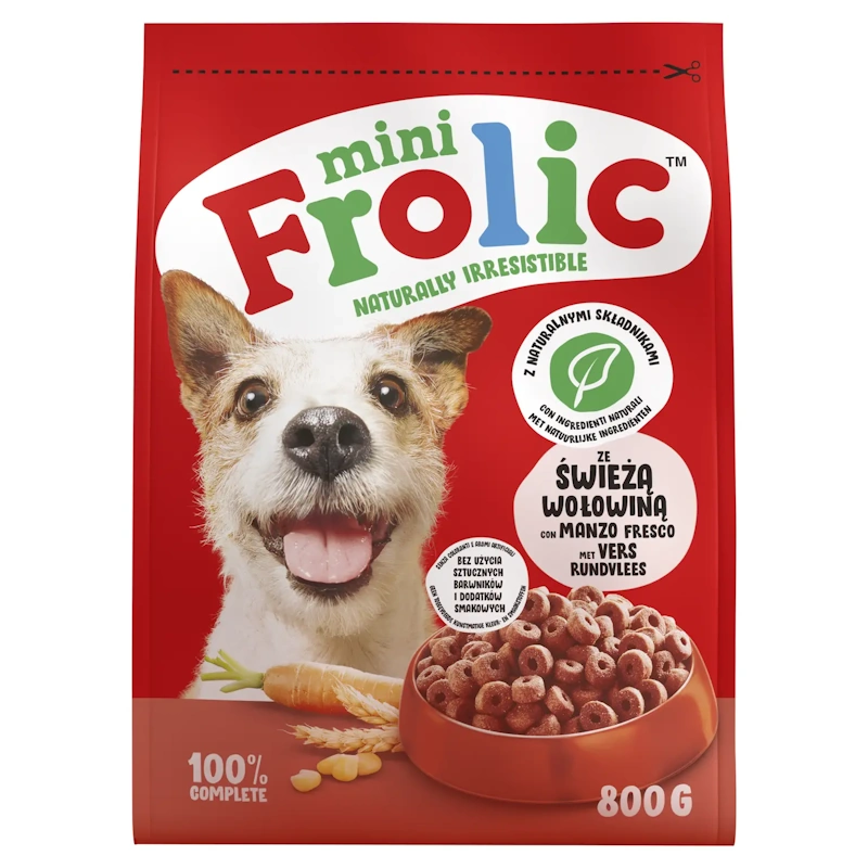 Frolic: Mini met Rundvlees en Worteltjes 800GR - Junai.nl