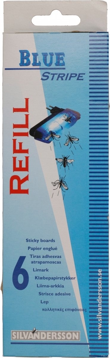 Blue Stripe 6x navulling lijmplaten - Junai.nl