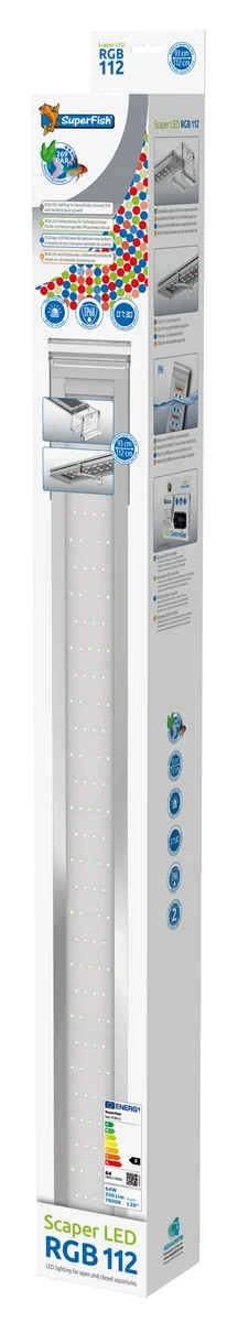 Superfish Scaper LED RGB 112CM - 55W - Junai.nl