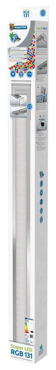 Superfish Scaper LED RGB 131CM - 70W - Junai.nl