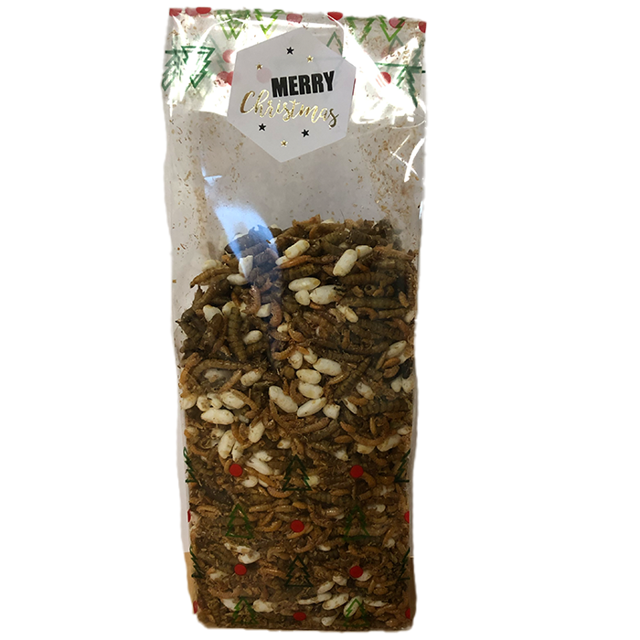 Kerst Cadeau zakje met Insectenmix voor Reptielen | Kerstkado - Junai.nl