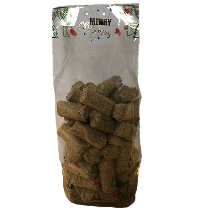 Kerst Cadeau zakje met Variatie Beloonbrokjes voor Paarden | Kerstkado ...