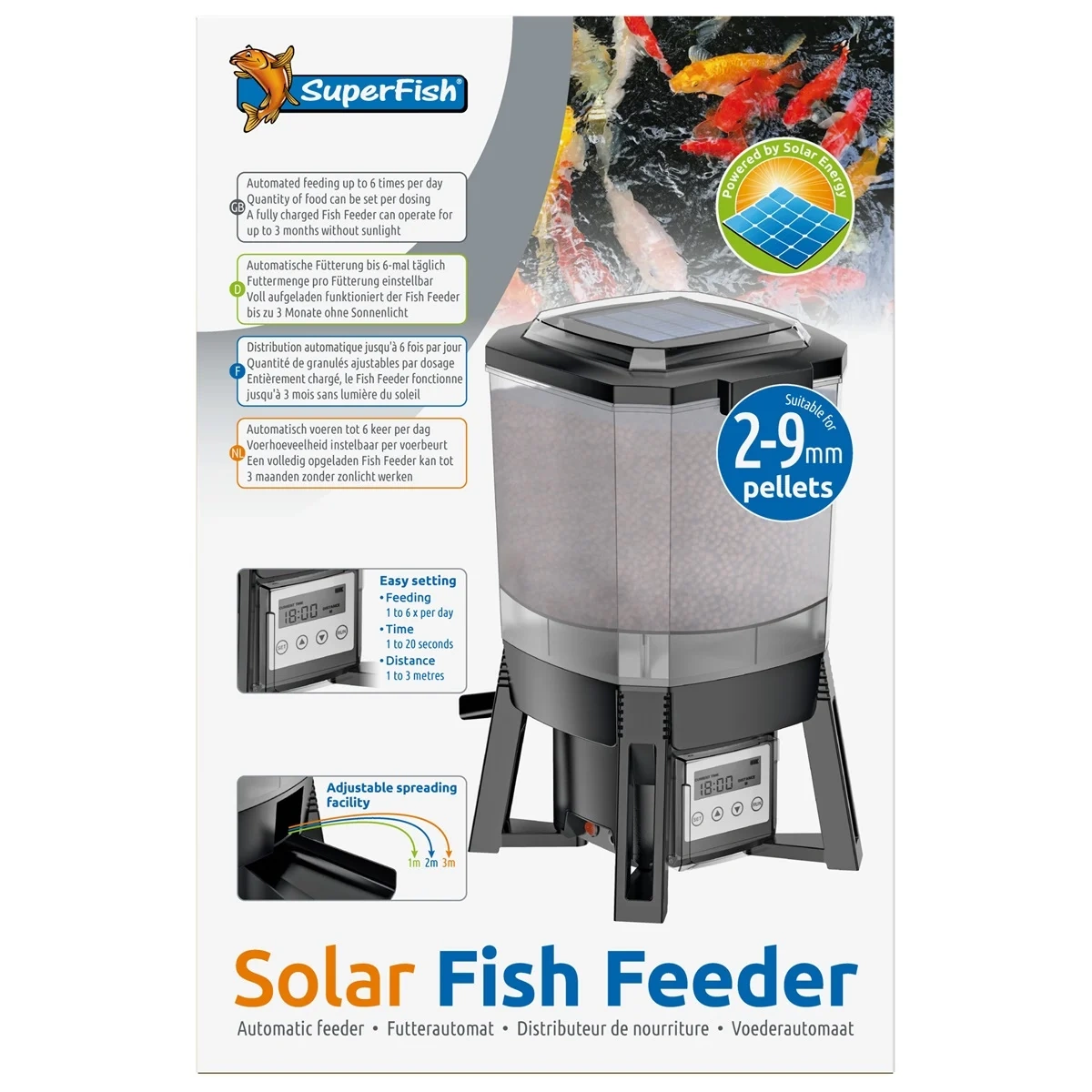 Superfish Solar Fish Feeder - Junai.nl
