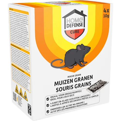Home Defense Muizen Granen Alphachloralose 4 lokdoosjes - Junai.nl
