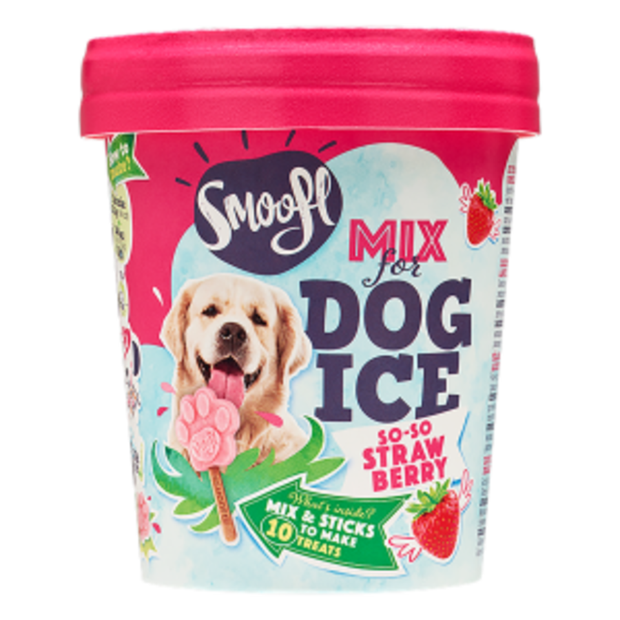 Honden Ijsmix Aardbei 160 Gram - Junai.nl