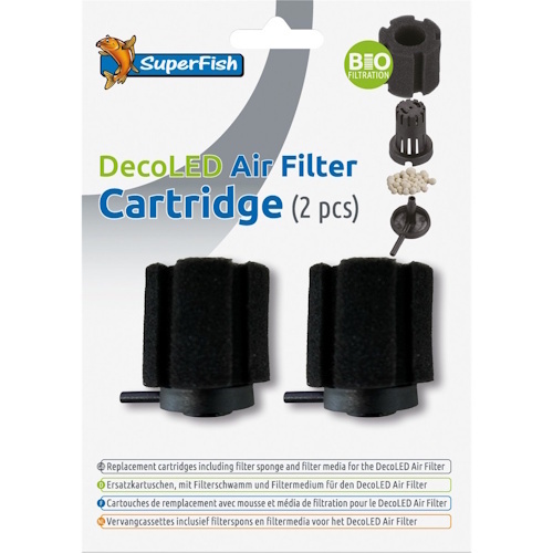Superfish Deco Led Air Filter Cartridge 2 Stuks - Junai.nl
