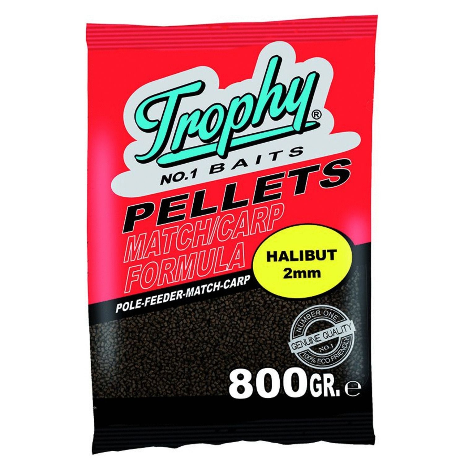 Halibut Pellets 800g - karper en meerval aas - Junai.nl