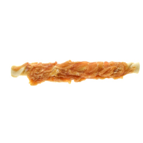 Rawhide stick met kip 18 cm - hondensnack bulkverpakking - Junai.nl
