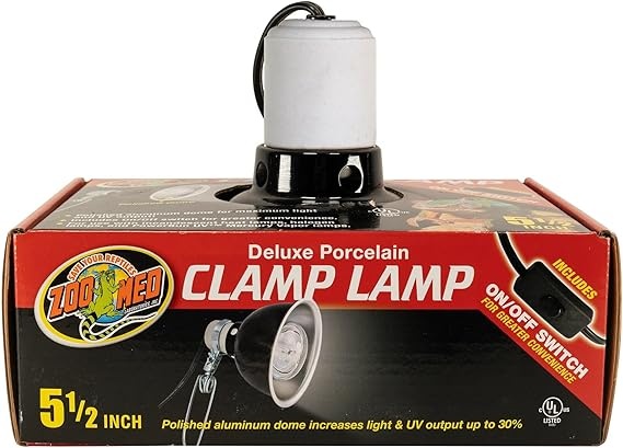 Zoo Med Deluxe porseleinen clamp lamphouder terrarium 14 | 22 cm - Junai.nl