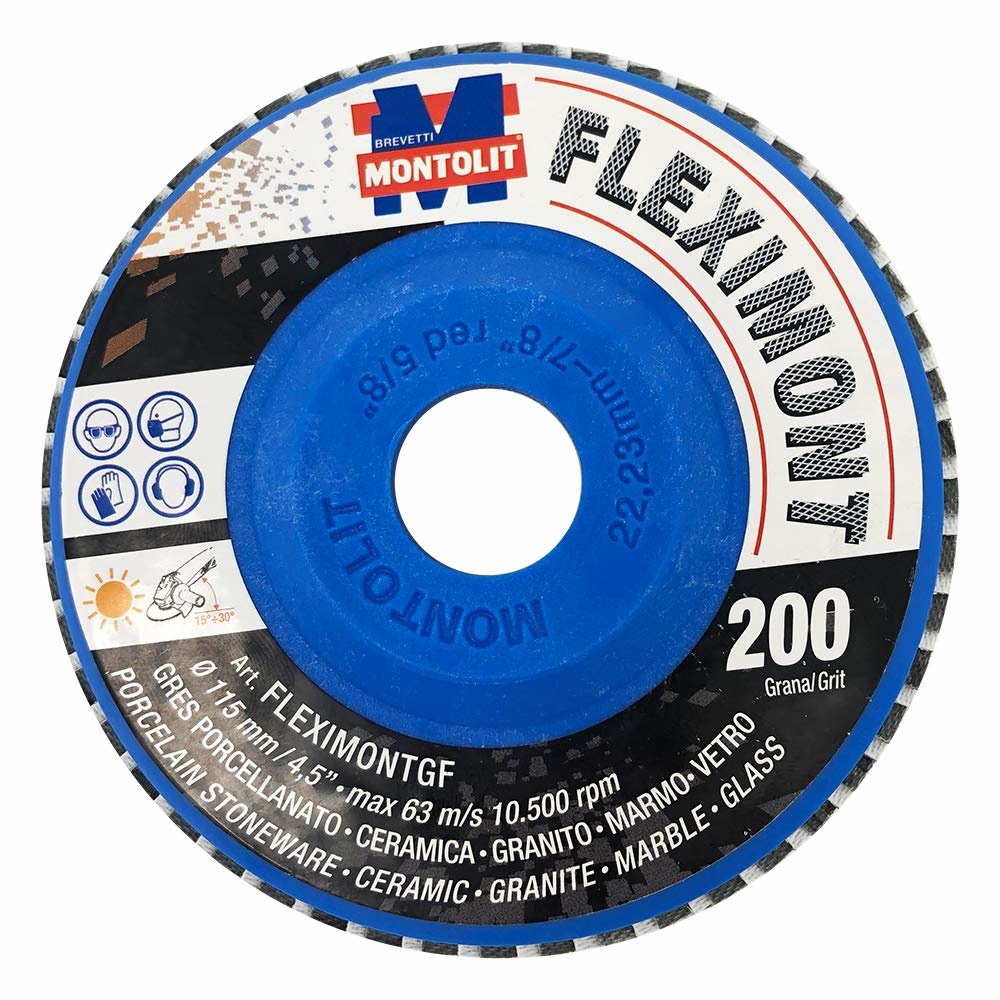 Montolit Fleximont Diamant K200 lamellen schuurschijf - Tegellevelling.nl