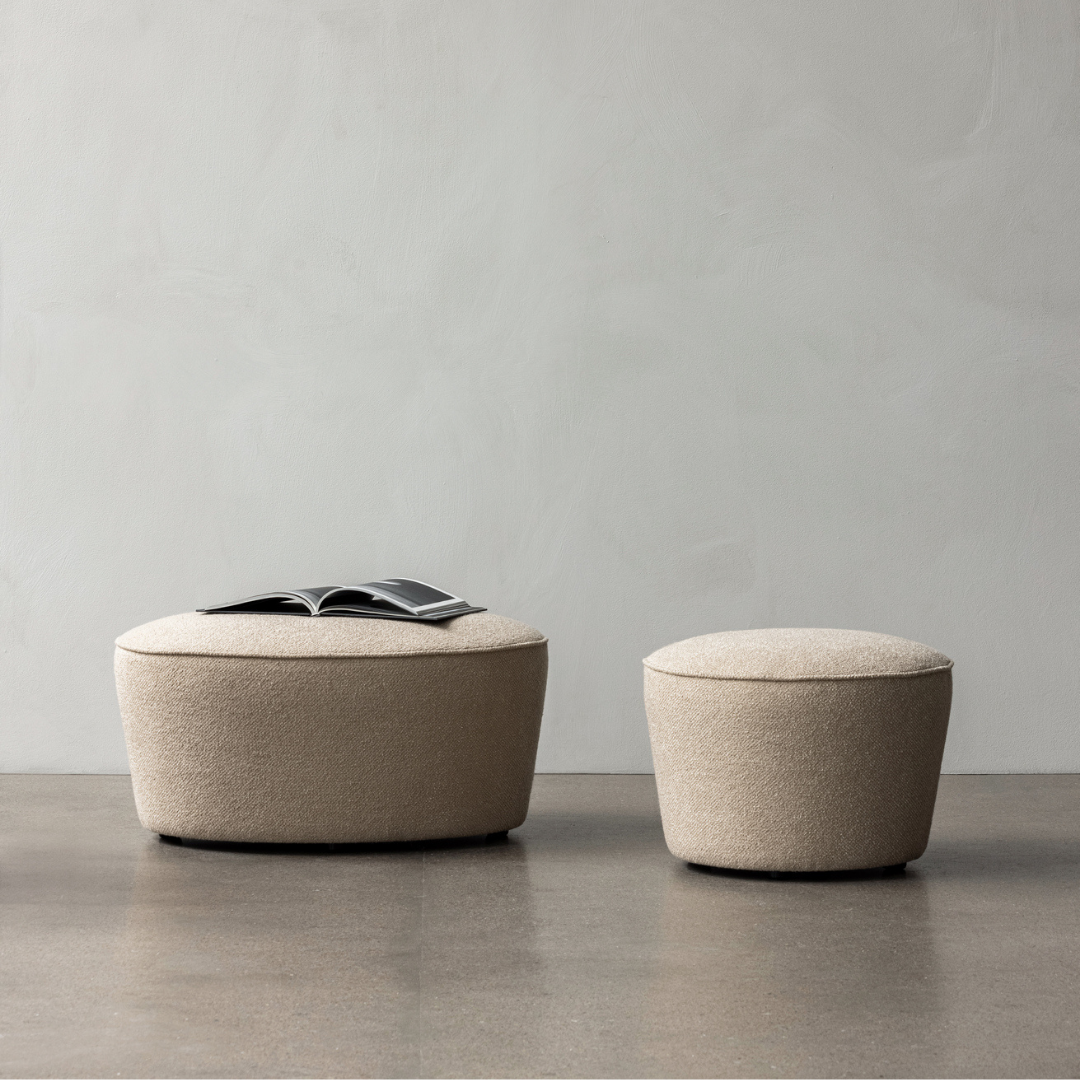 Cairn Oval poef - Nordic New