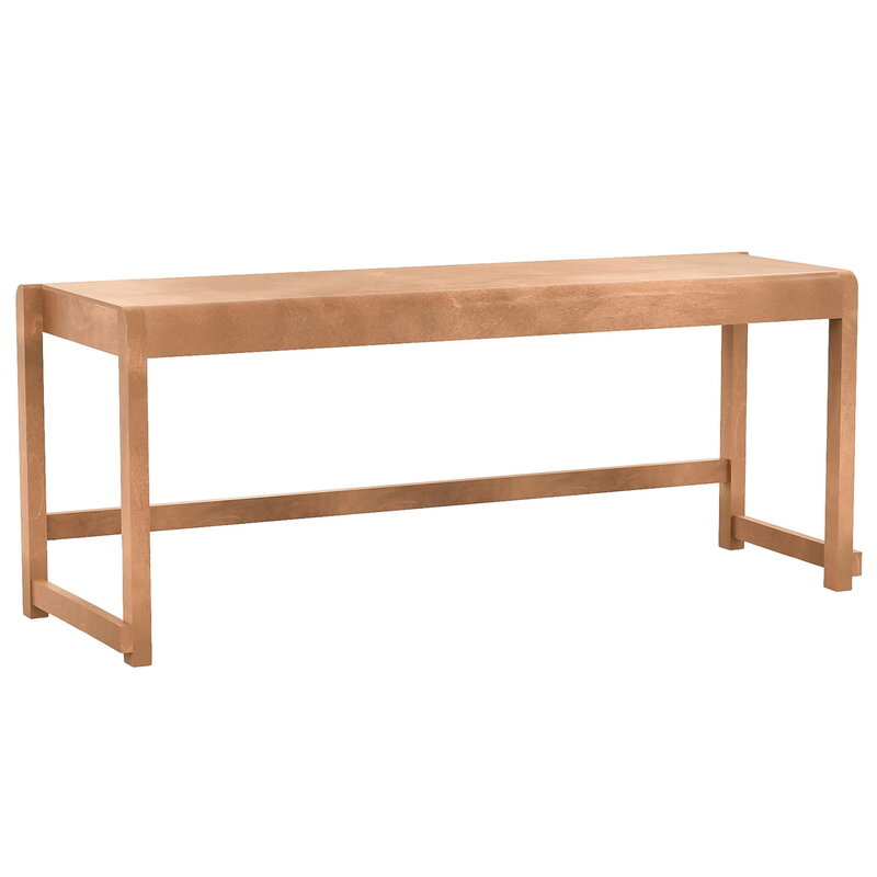 Bench 01 warm bruin hout - Nordic New