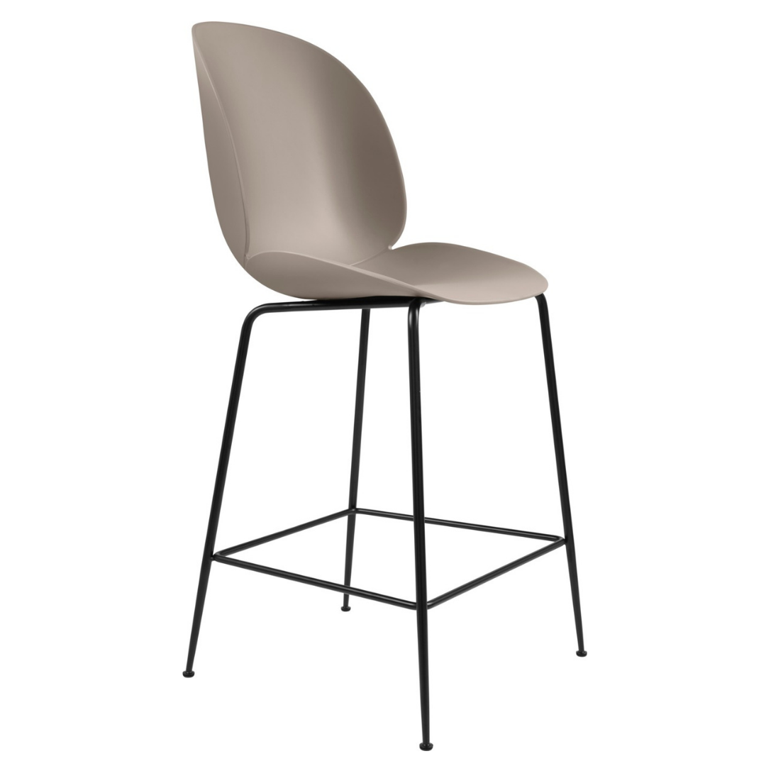 Gubi Beetle Counter Barkruk, conic voet zwart - Nordic New