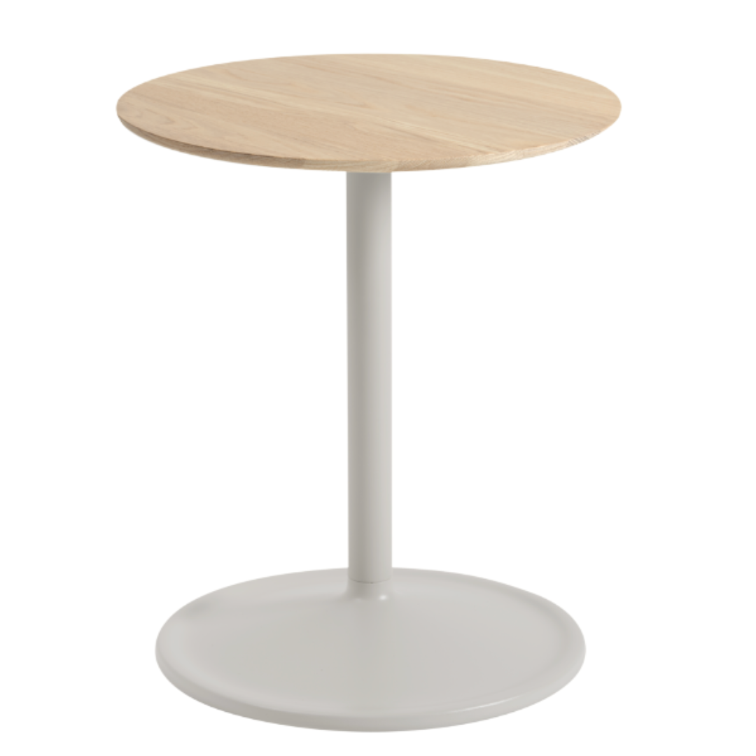 Muuto - Soft Side Table massief eiken, grey - Nordic New