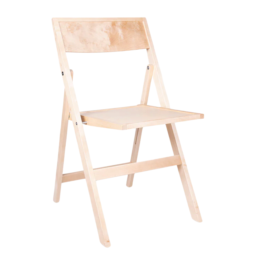 Folding Flat Chair natural birch - NORDIC NEW