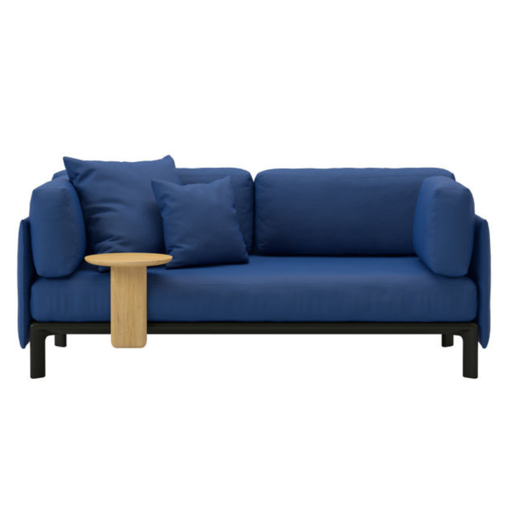Vitra Anagram Modulaire 2 zits Bank stof Laser RE 19 blue, met bijzett ...