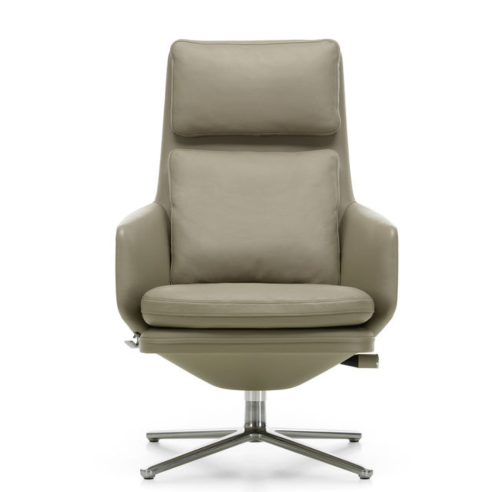 Relax Harvink Club Relax Fauteuil Met Hocker Donkerbruin Leder Met