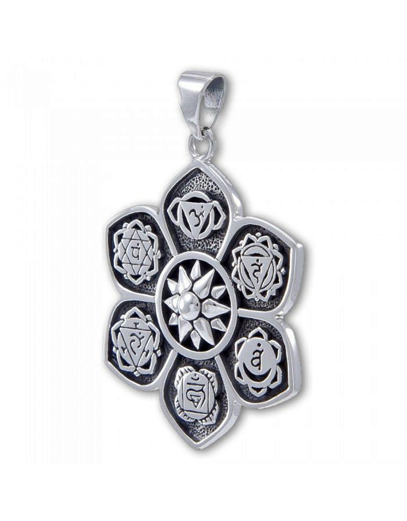 Silver Chakra pendant - from