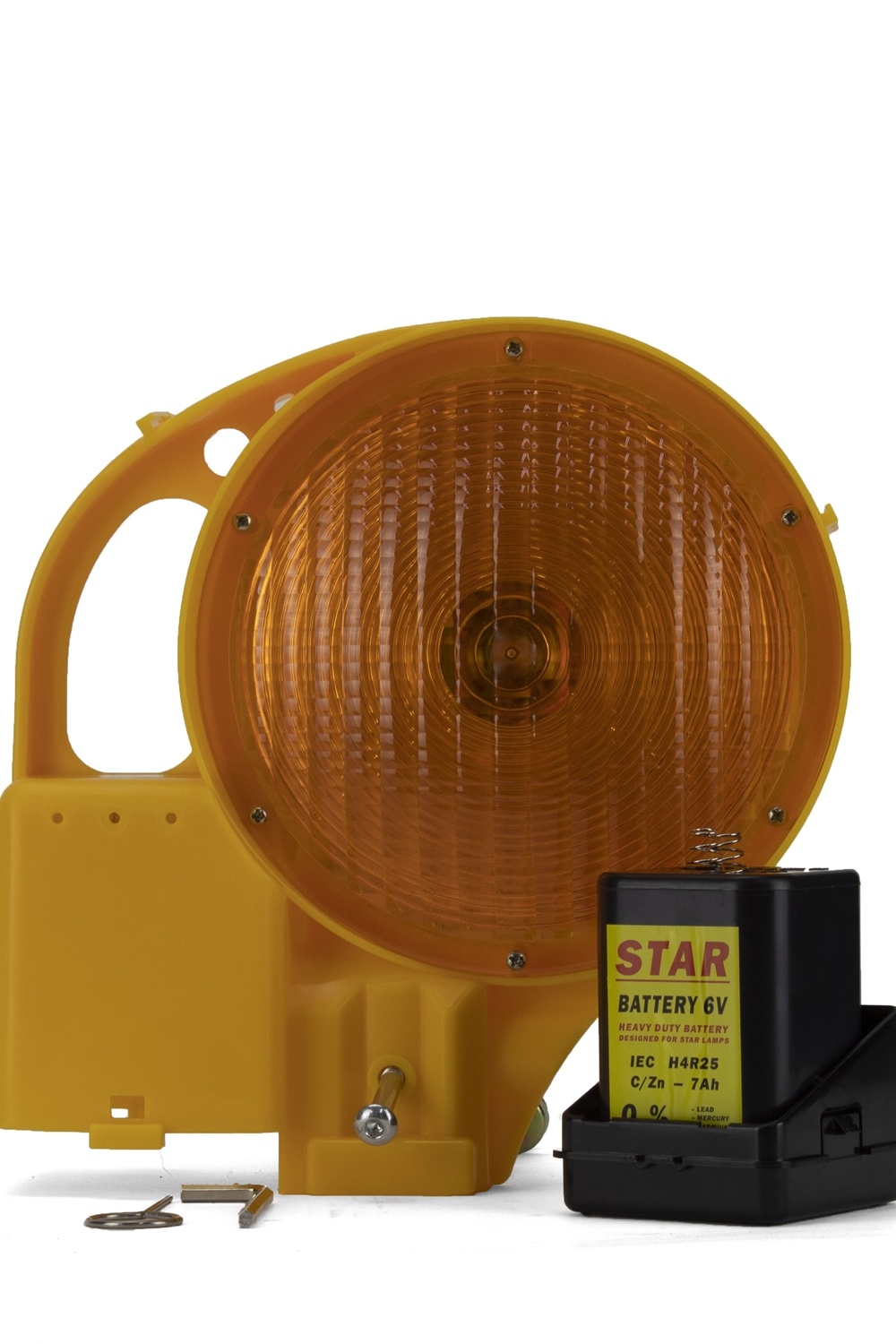 Warning lamp STAR 8000 - single sided - yellow - TRAFFIMEX