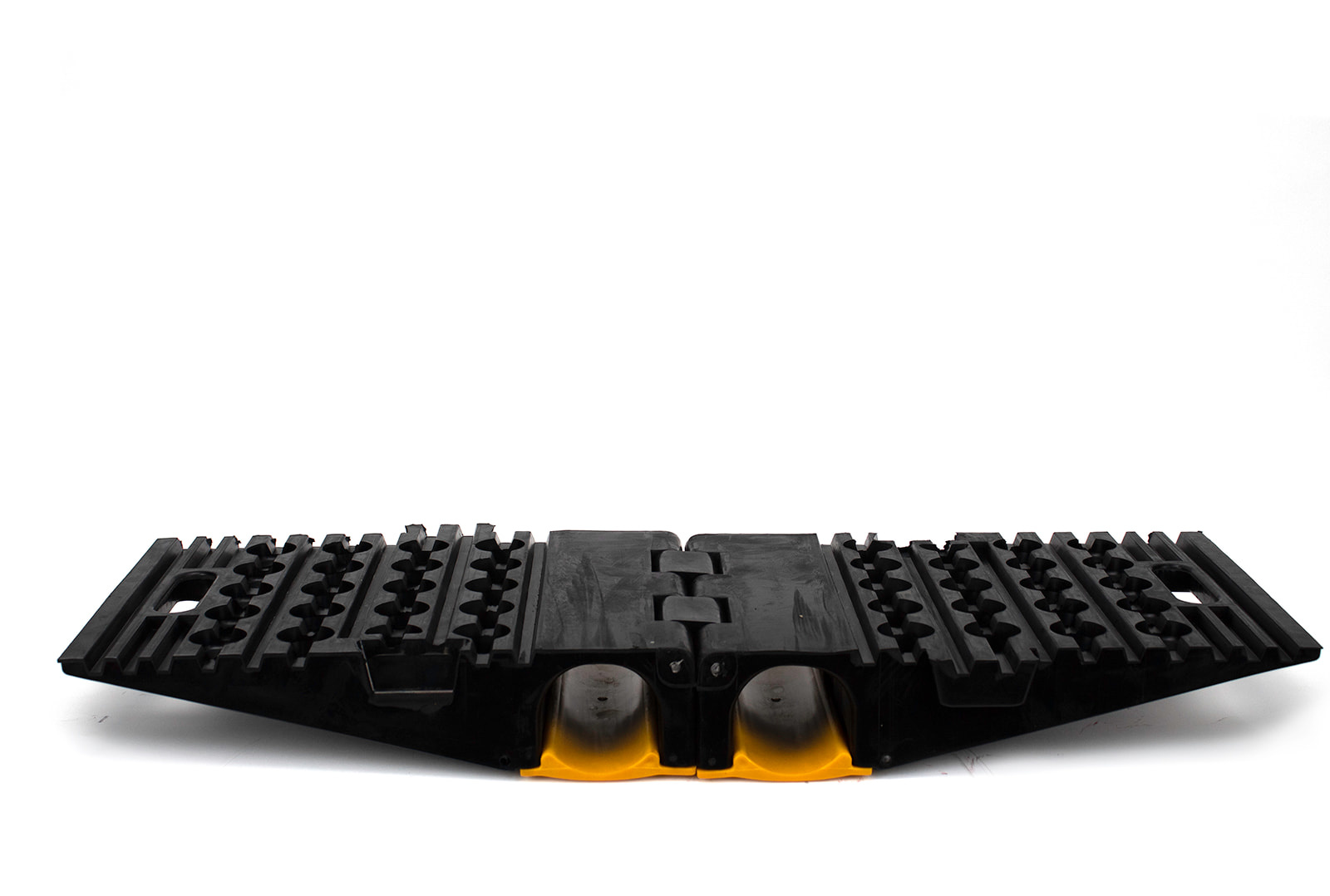 Foldable hose bridge with covers - 2 x Ø 80mm - TRAFFIMEX