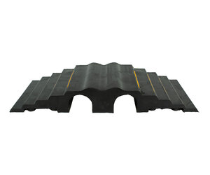 Hose bridge 30 x 85 x 12,5 cm - 2 cable ducts + yellow reflectors ...