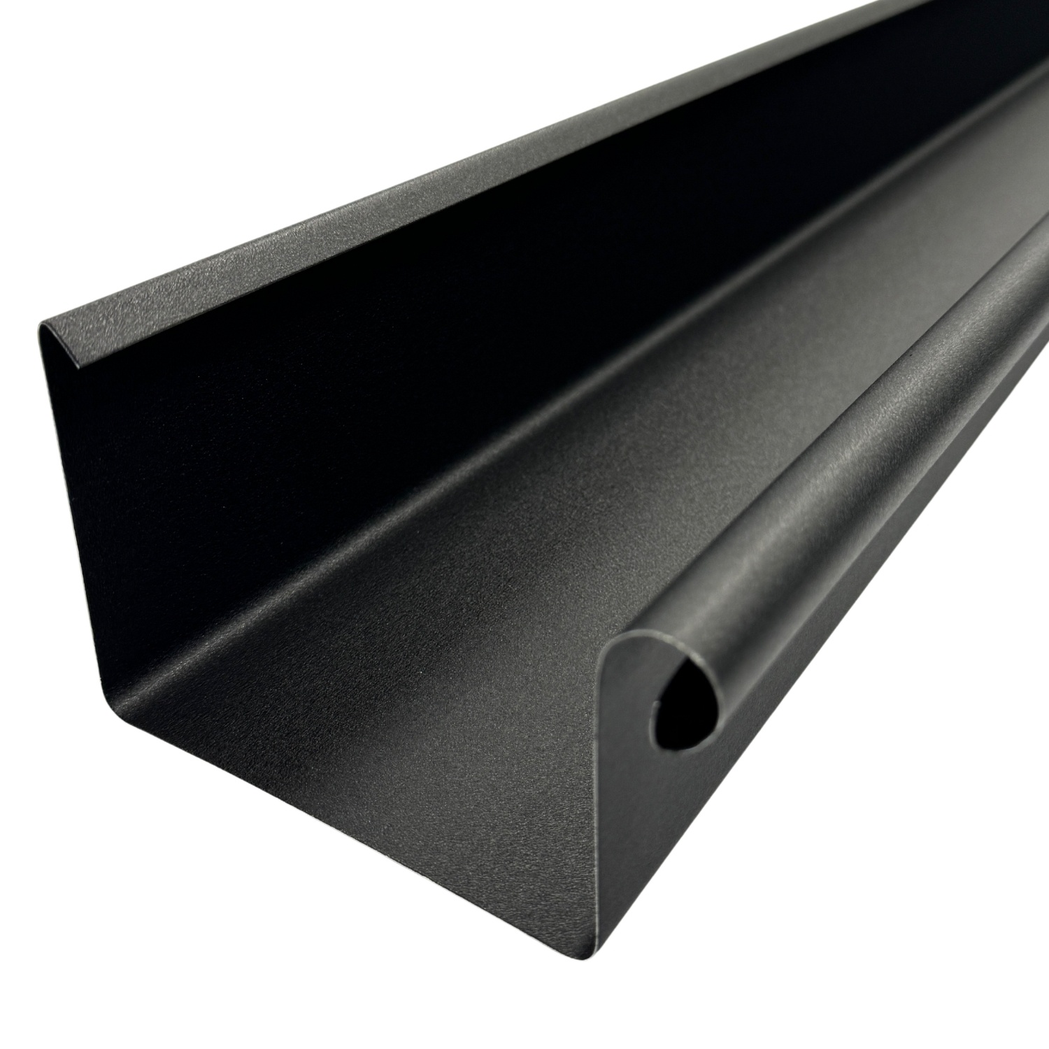 Aluminium dakgoot B333 3 Meter zwart - Dakgootwinkel.nl