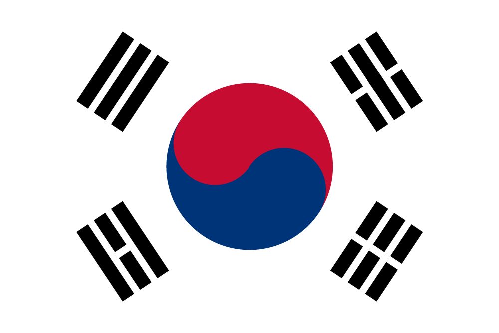 S dkoreanische Flagge Abbildung Und Bedeutung Flagge Von S dkorea