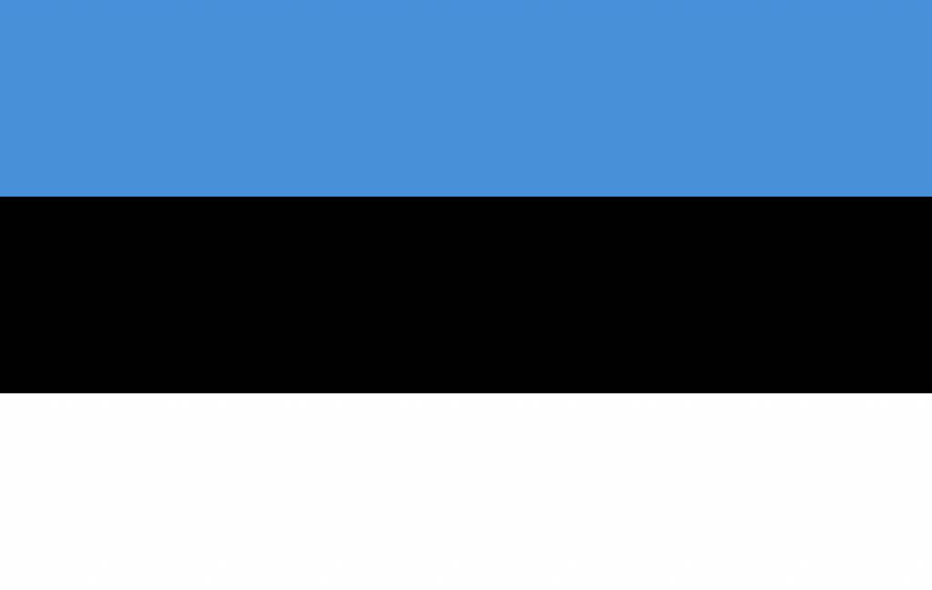Estonia Flag Coloring Page