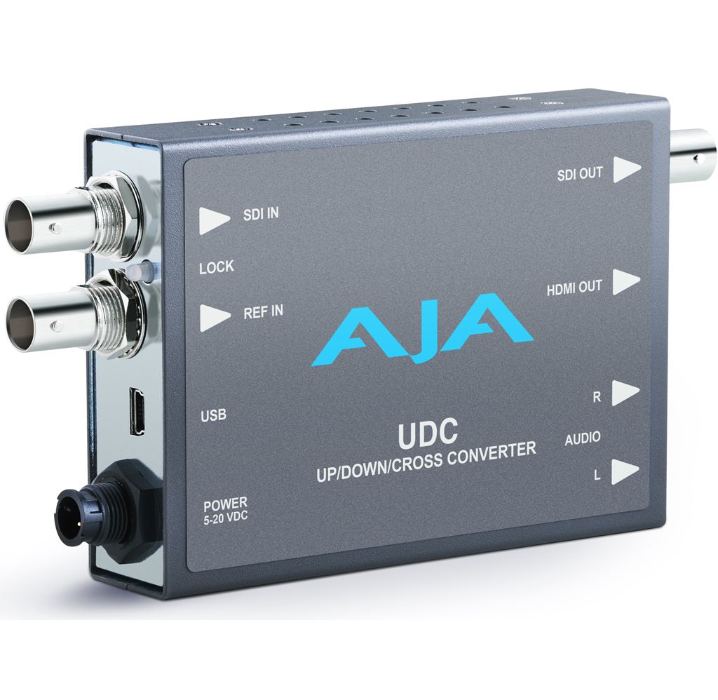 AJA-UDC, Up/Down/Cross convertor 3G/HD/SD-SDI in and out, HDMI out ...