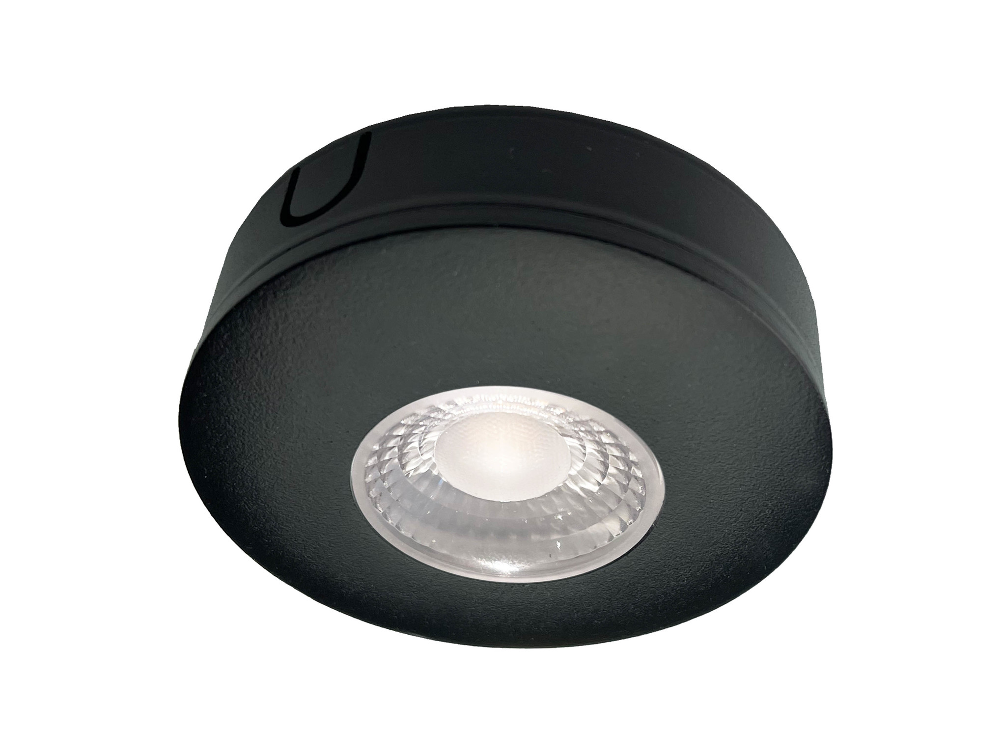 Set van 4 Cabinet Led Opbouwspot warm wit, zwarte uitvoering IP44 ...