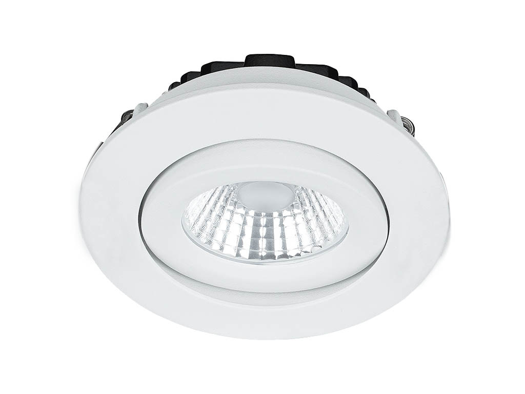 Set van 3 Inbouw Ledspot Praag Wit, 5 Watt, Dimbaar, Warm Wit licht ...