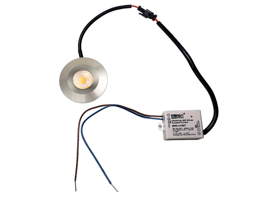 Inbouw Micro Ledspotjes Turijn 4,5 Watt IP65 Dimbaar RVS Kleur ...
