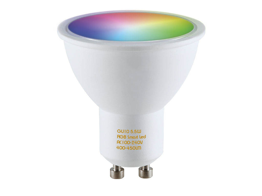 RVS kleur dimbare RGB / warmwitte ledspot, HUE en ZigBee compatibel ...