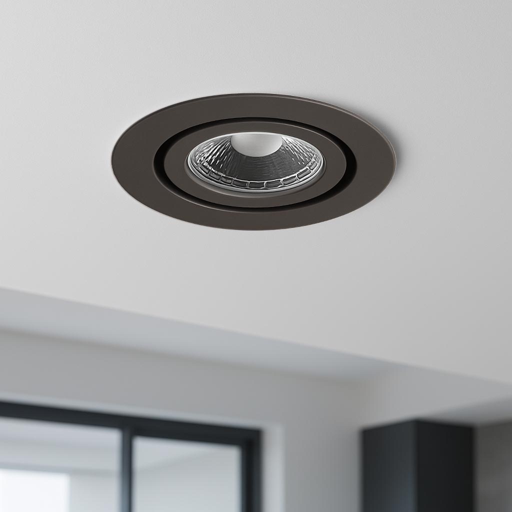 Inbouw Ledspot Dublin Gun Metal, 6 Watt, Dimbaar, badkamer geschikt ...