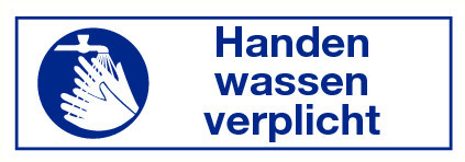 Pictogram handen wassen verplicht kopen? Bestel nu online!