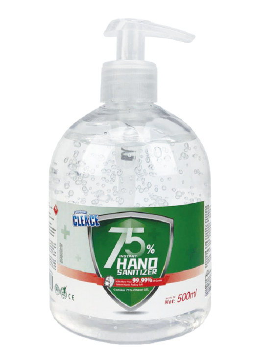 Hand alcohol gel 75% met pomp 500ml