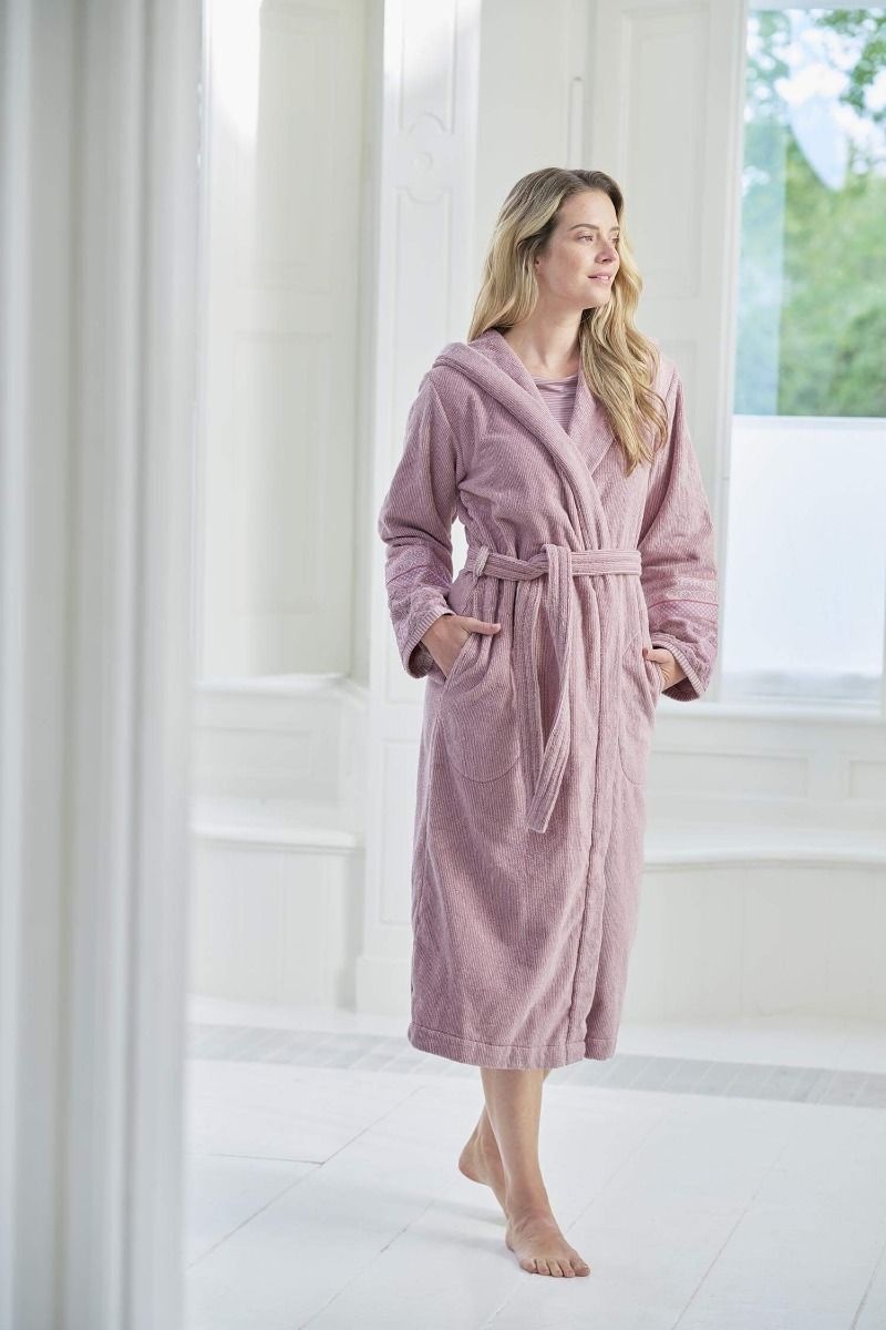 PIP Soft Zellige Bathrobe Lila - BARBARA-Clothing & Life Style