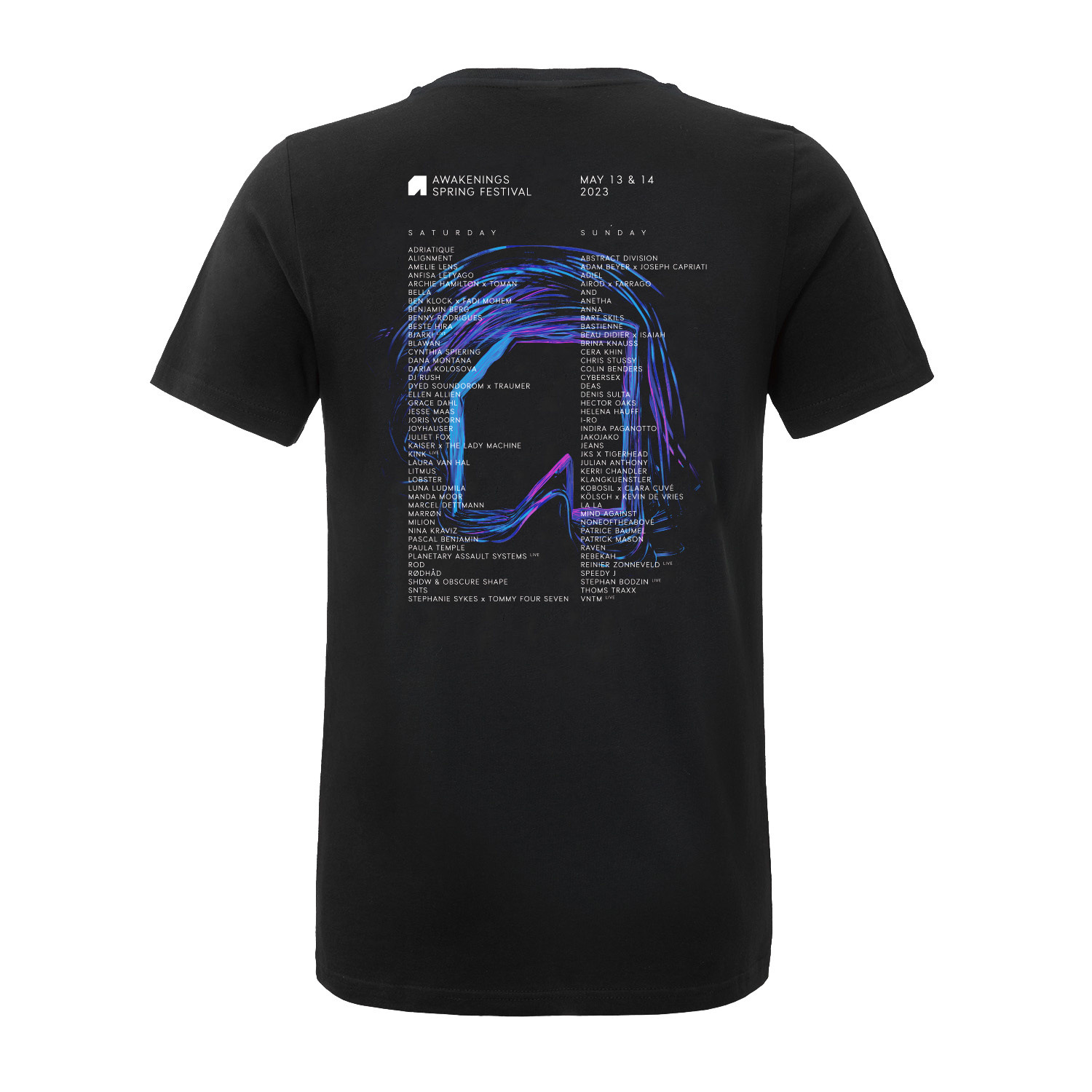 Awakenings T-shirt Line-up black - Awakenings Awakenings T-shirt Line-up black - Awakenings